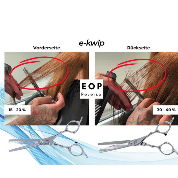 e-kwip EOP 30 Reverse 5.5” – ohennussakset (30 hammasta) - Nicca.fi