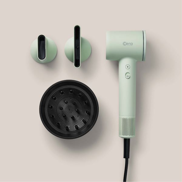 Cera PRO BLDC Hiustenkuivaaja- Pastel Green - Nicca.fi